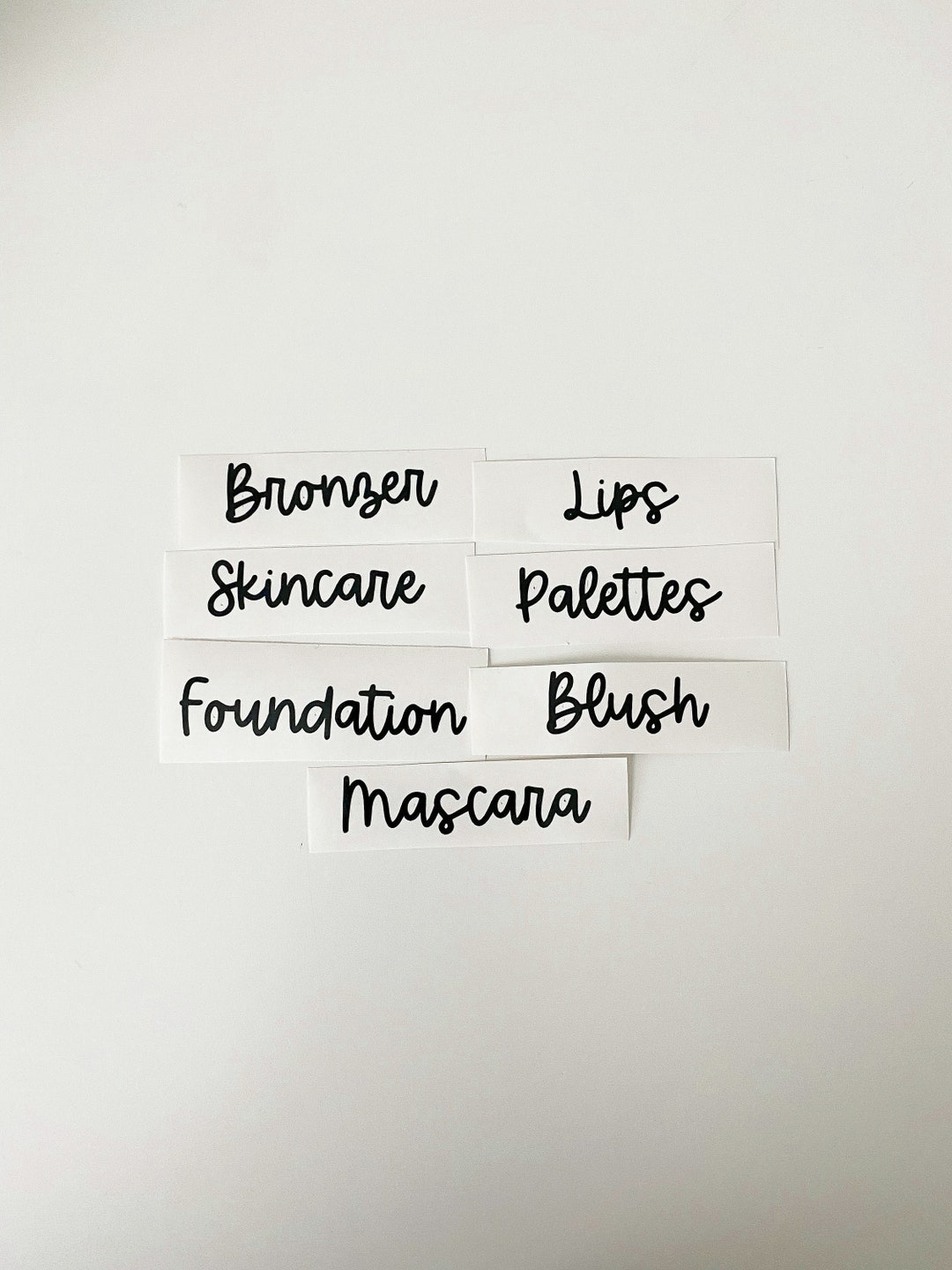Makeup Labels, Makeup Vinyl Stickers, Water Resistant Vinyl Decals ...