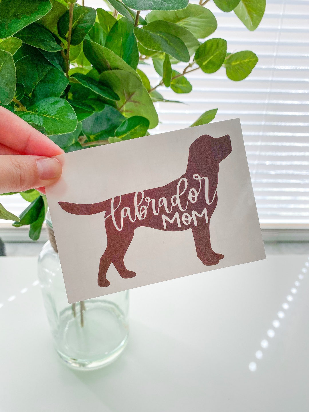 Labrador Mom Sticker Labrador Retriever Waterproof Vinyl Sticker ...
