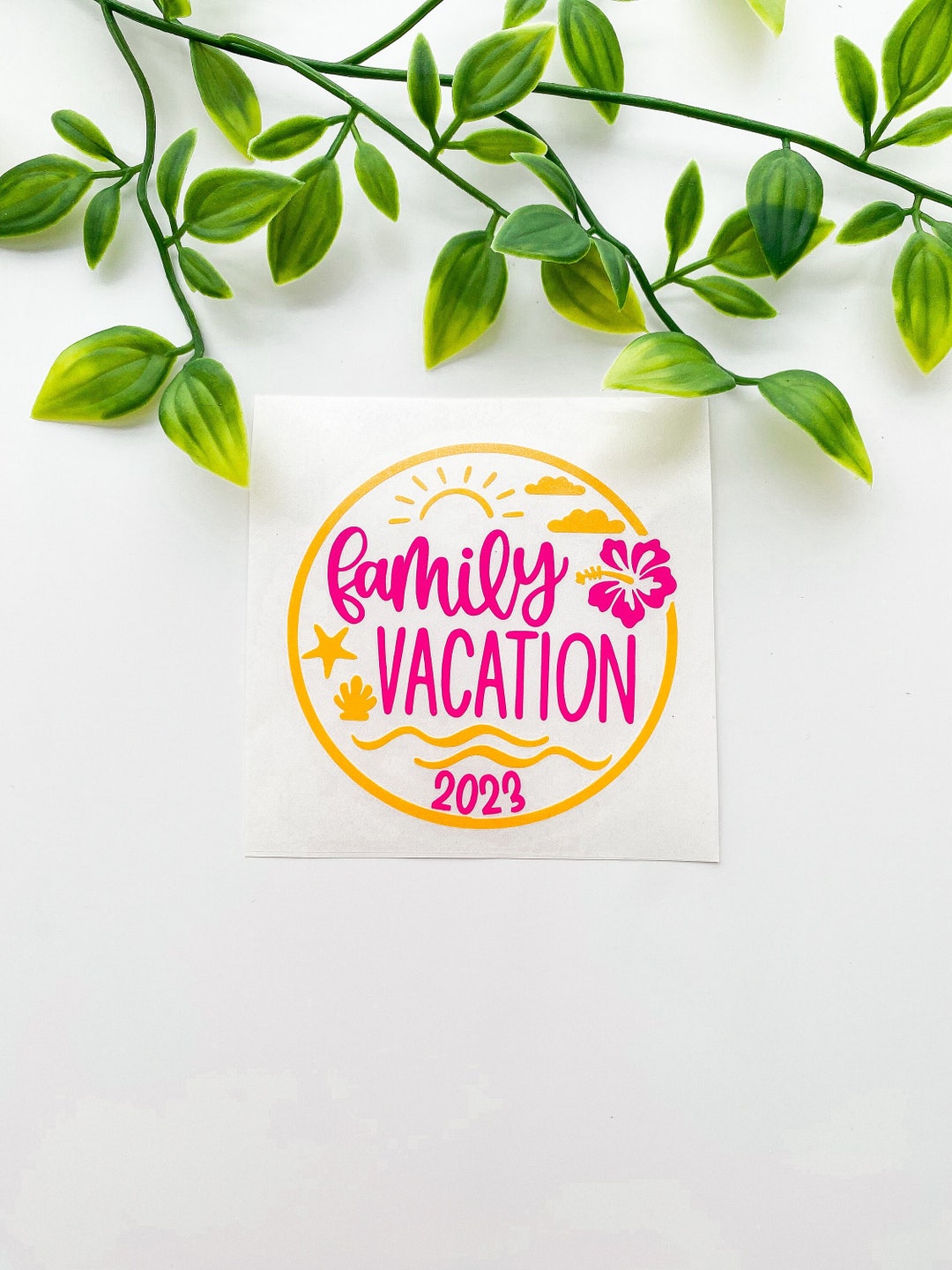 Family Vacation Sticker, Matching Vacation Tumbler Decals, Water ...