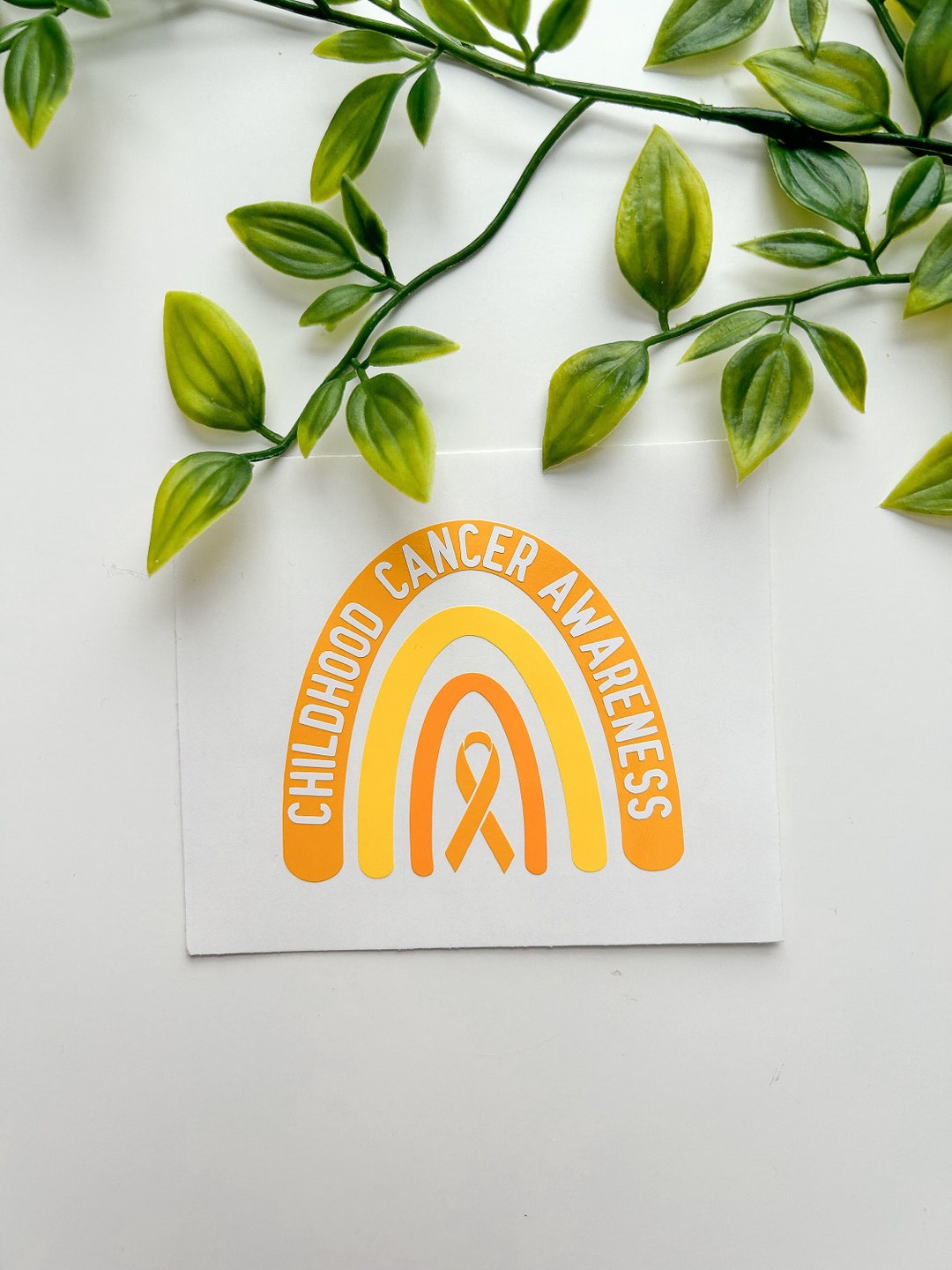 Childhood Cancer Awareness Vinyl Decal | Childhood Cancer Awareness ...