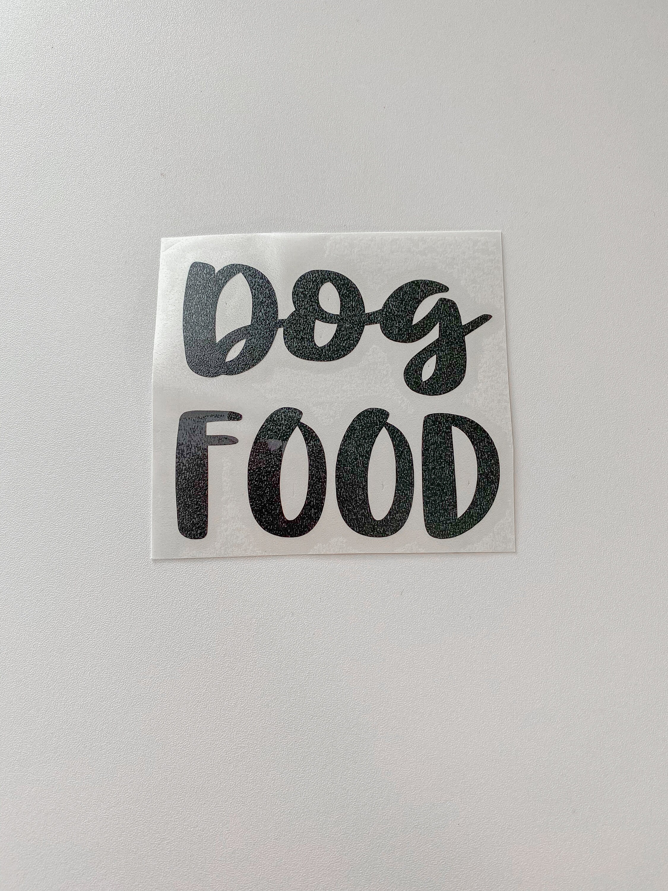Dog Food Sticker Cat Food Sticker Dog Food Label for Jars - Etsy