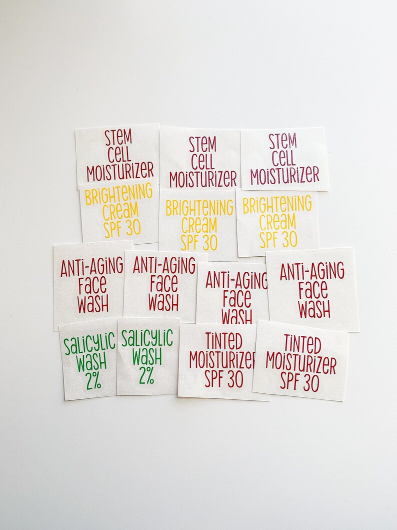 Custom Bathroom Labels Personalized Your Own Vinyl Decals - Etsy