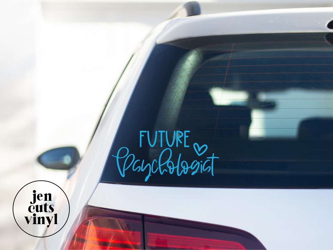 Future Psychologist Sticker, Water Resistant, Car Decal, Laptop Sticker ...