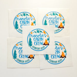 Custom Camp Decals, Waterproof Camping Tumbler Stickers, Personalized ...