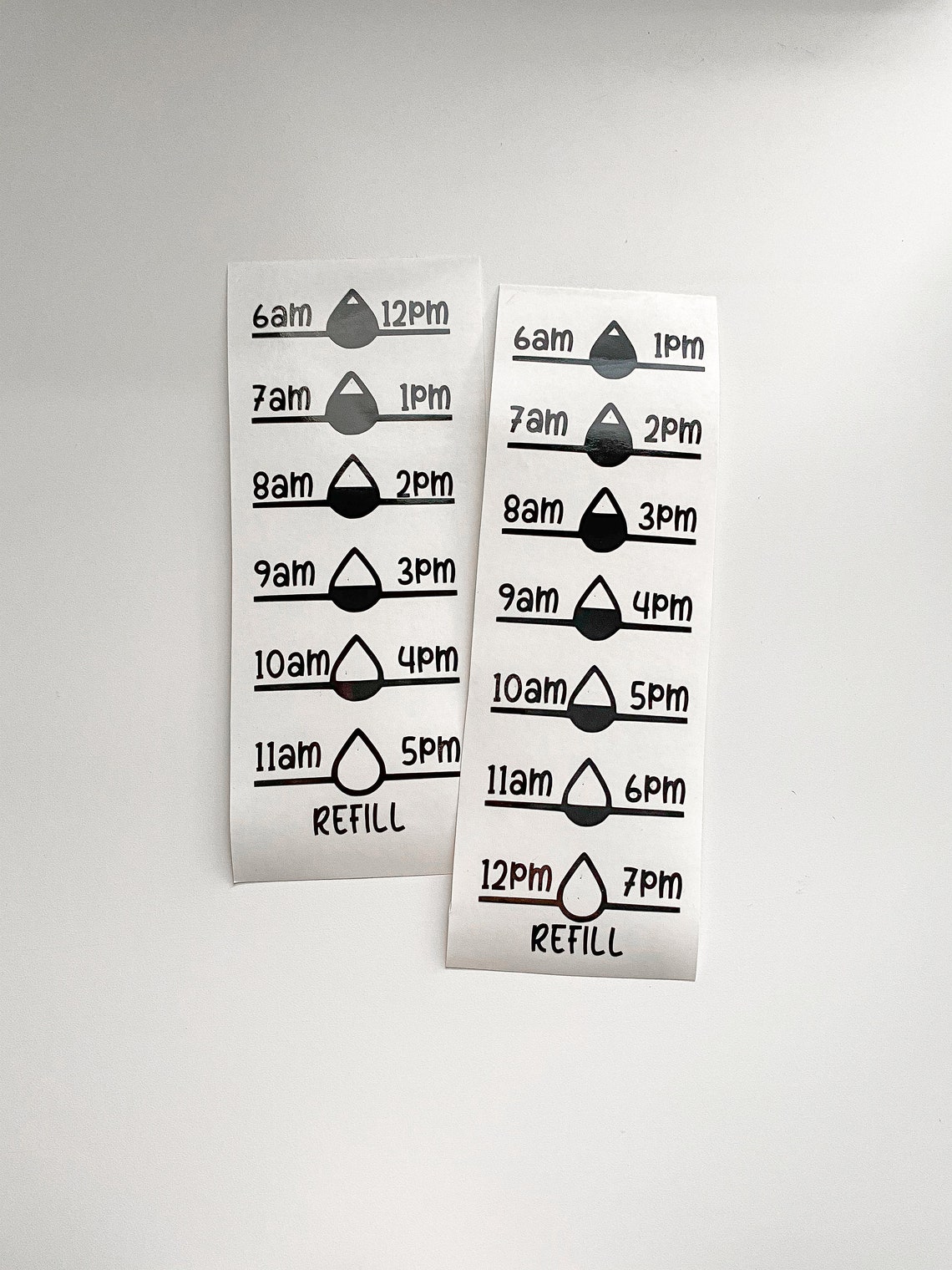 Custom Water Timeline Vinyl Decal Sticker Daily Water - Etsy