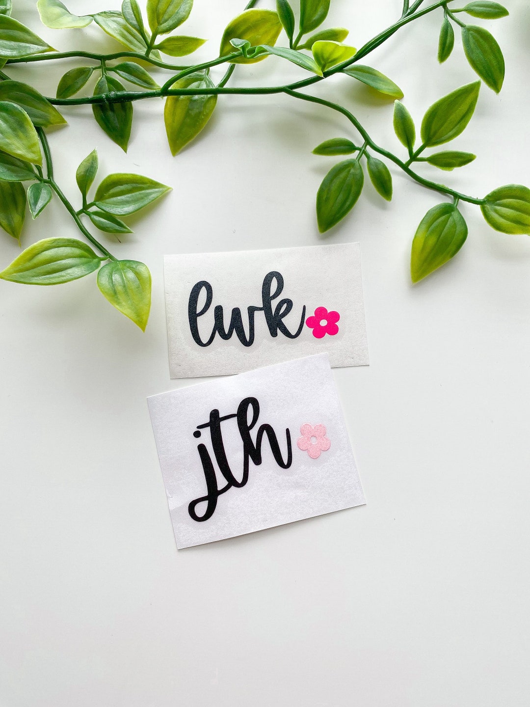 Cursive Monogram, Script Font Monogram, Water Resistant Car Decal ...