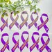 BULK Cancer Awareness Ribbon Stickers Waterproof Vinyl - Etsy