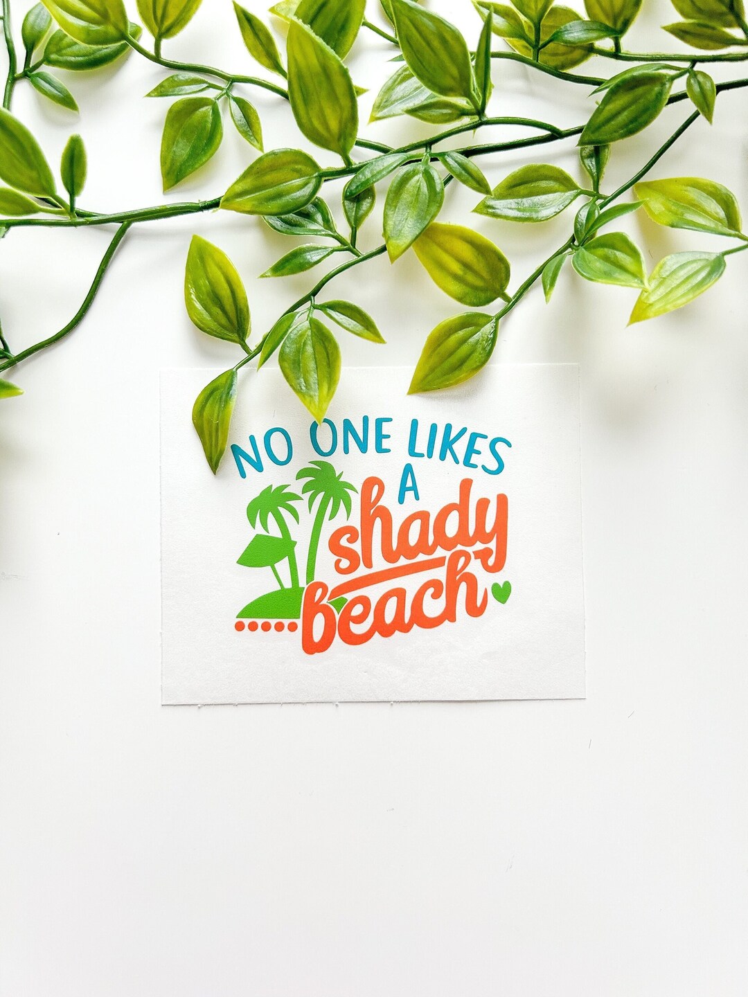 Shady Beach Tumbler Stickers, Snarky Vacation Decals, Waterproof Vinyl ...