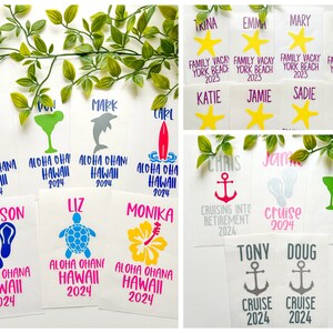 Custom Vacation Sticker, Waterproof Vacation Tumbler Stickers ...