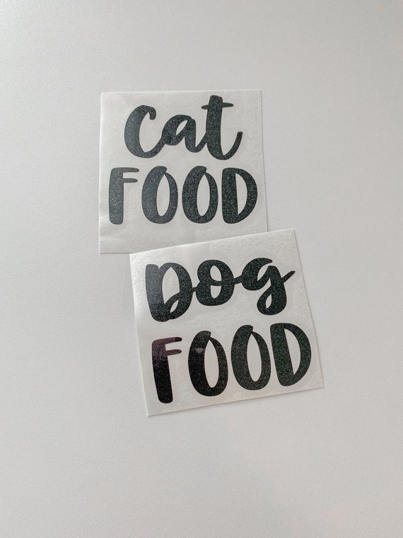 Dog Food Sticker Cat Food Sticker Dog Food Label for Jars | Etsy
