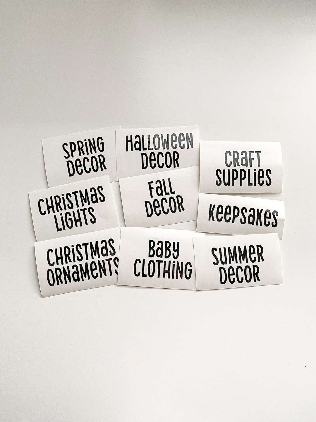 Storage Tote Vinyl Sticker | Storage Bin Organization Vinyl Decals ...