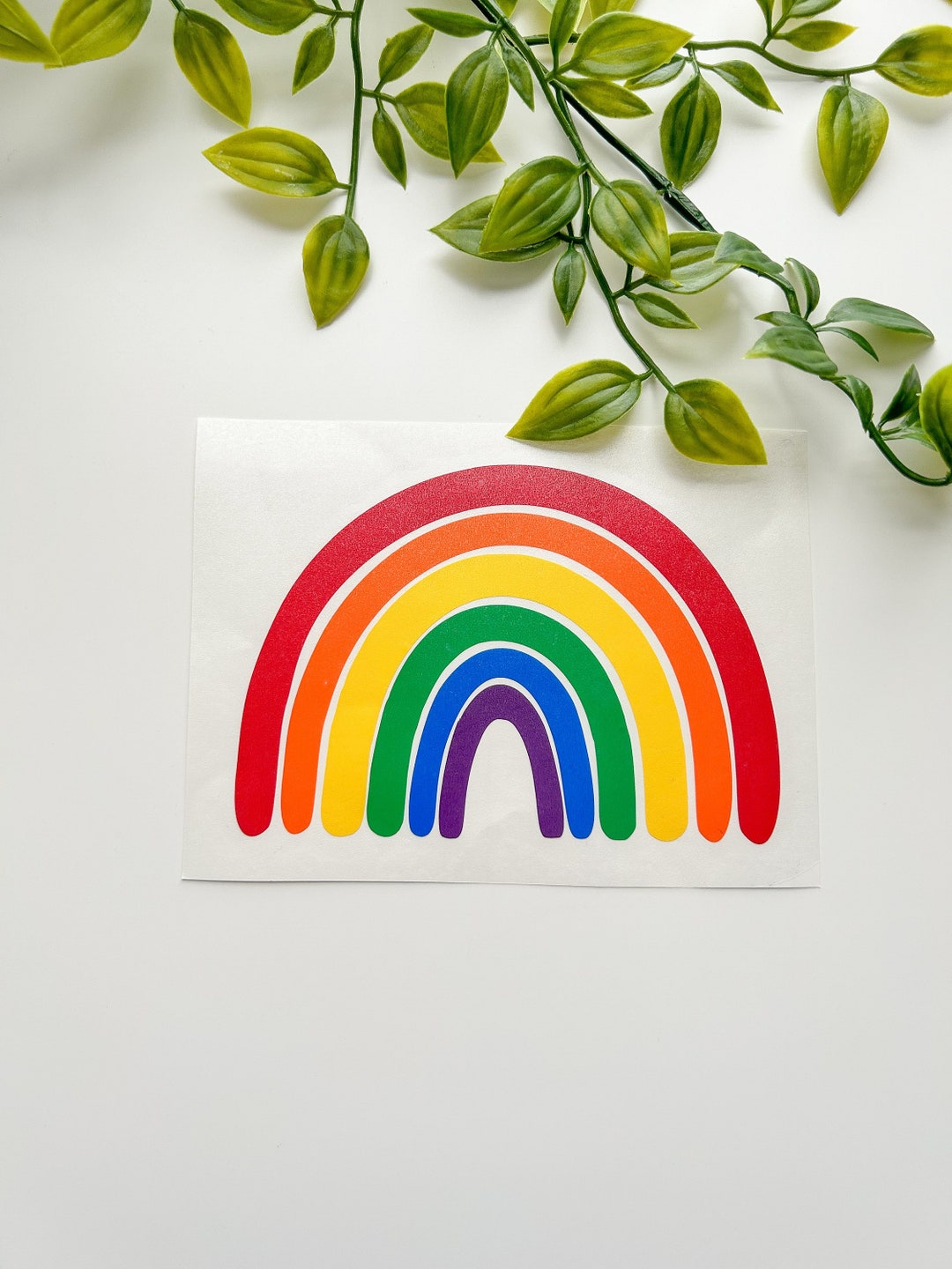 Rainbow Decal, LGBT Rainbow Sticker, Water Resistant Vinyl Decal, Pride ...