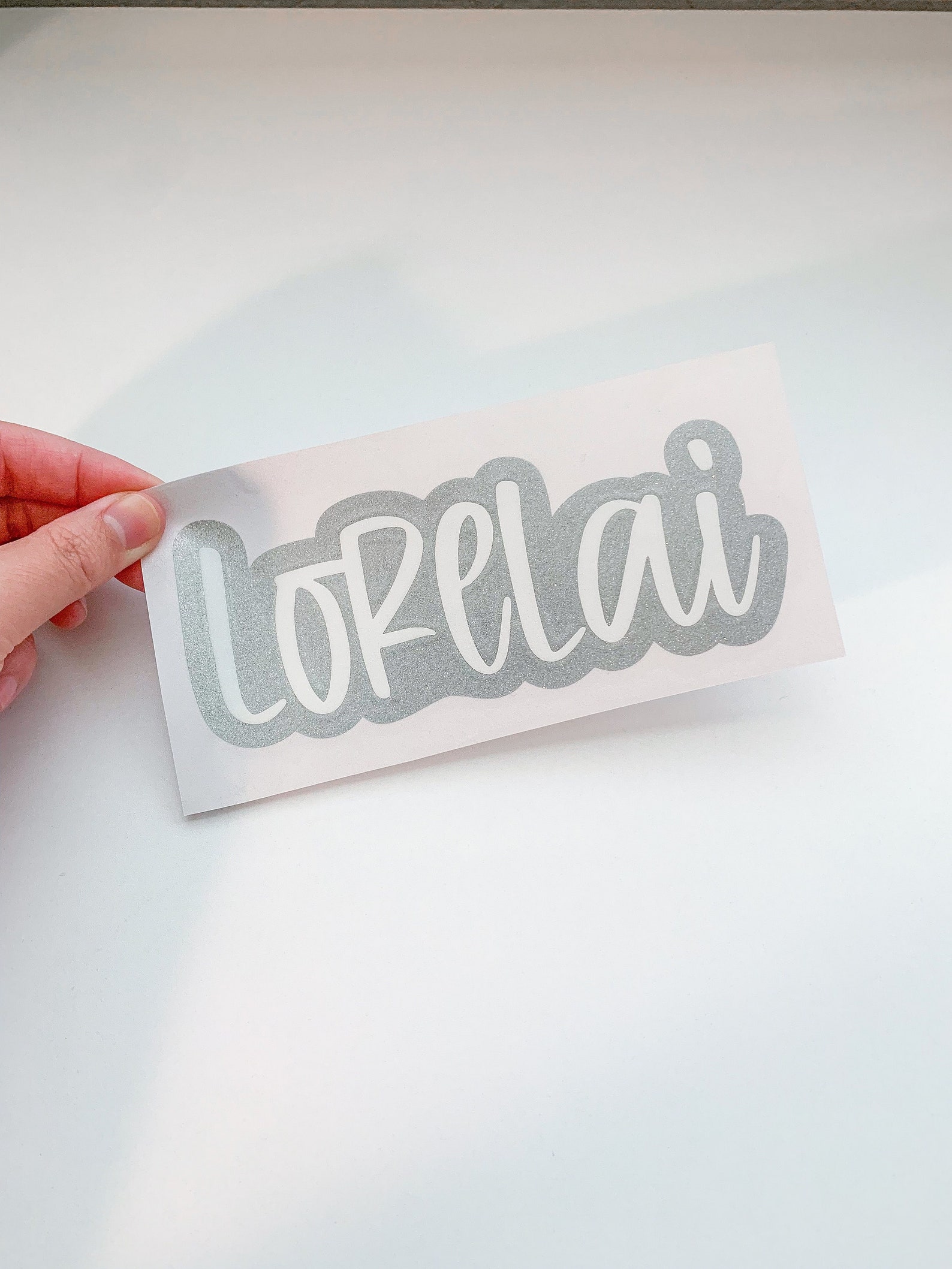 Custom Vinyl Sticker Name. Handwritten Girly Font. Layered - Etsy