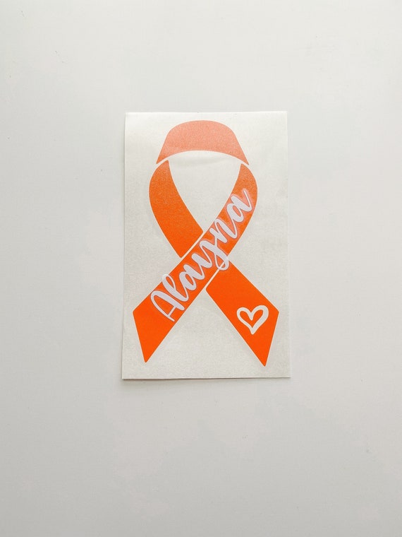 Personalized Orange Awareness Car Decal Custom Name Multiple - Etsy