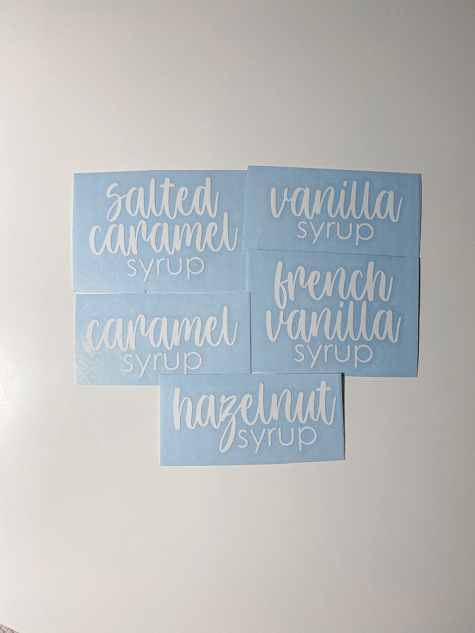Coffee Syrup Stickers, Waterproof Vinyl Stickers, Syrup Bottle Labels ...