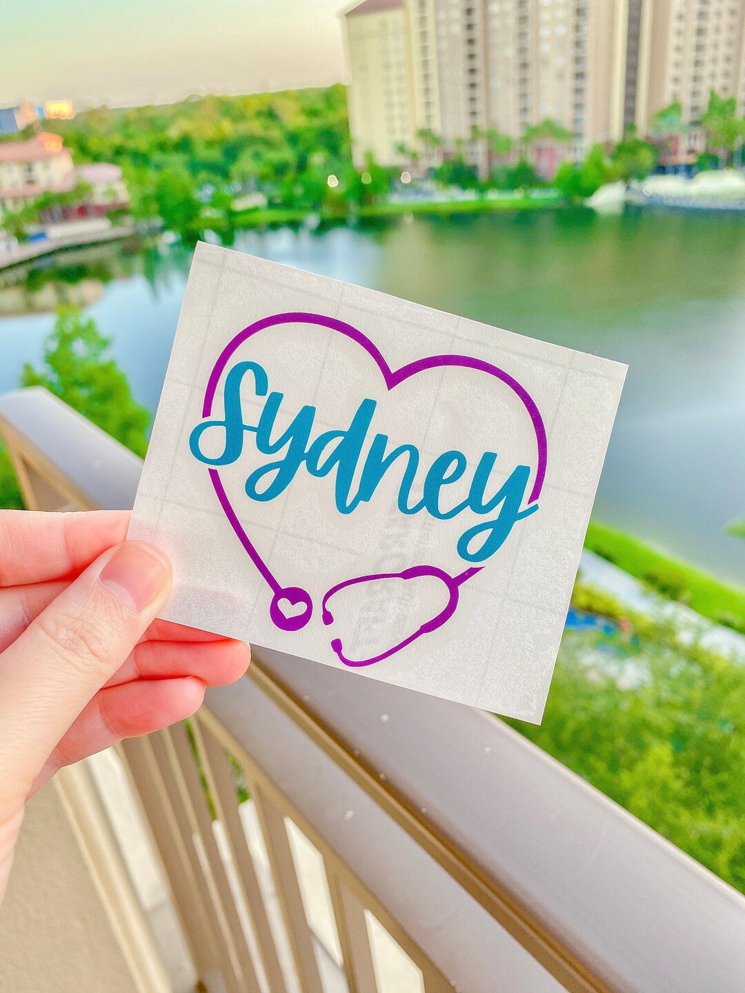 Custom Nurse Sticker Nurse Name Stethoscope Sticker - Etsy