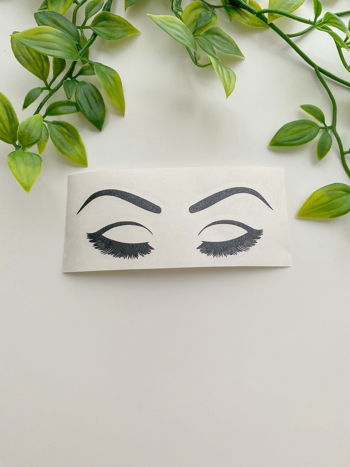 Eyelashes Adhesive Vinyl Decal Sticker. Makeup Decal. Mascara - Etsy