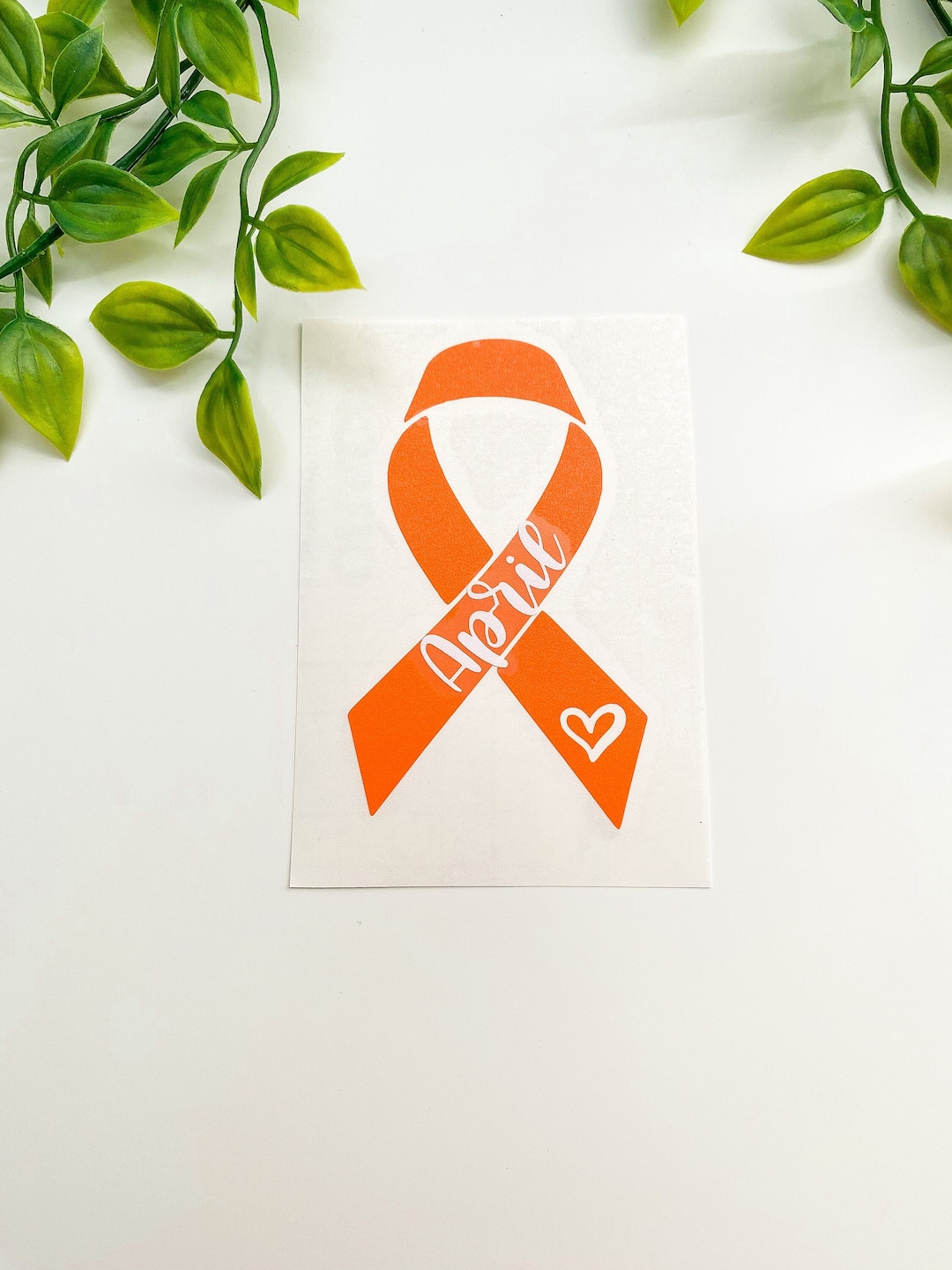 Personalized Orange Awareness Car Decal | Custom Name Multiple ...