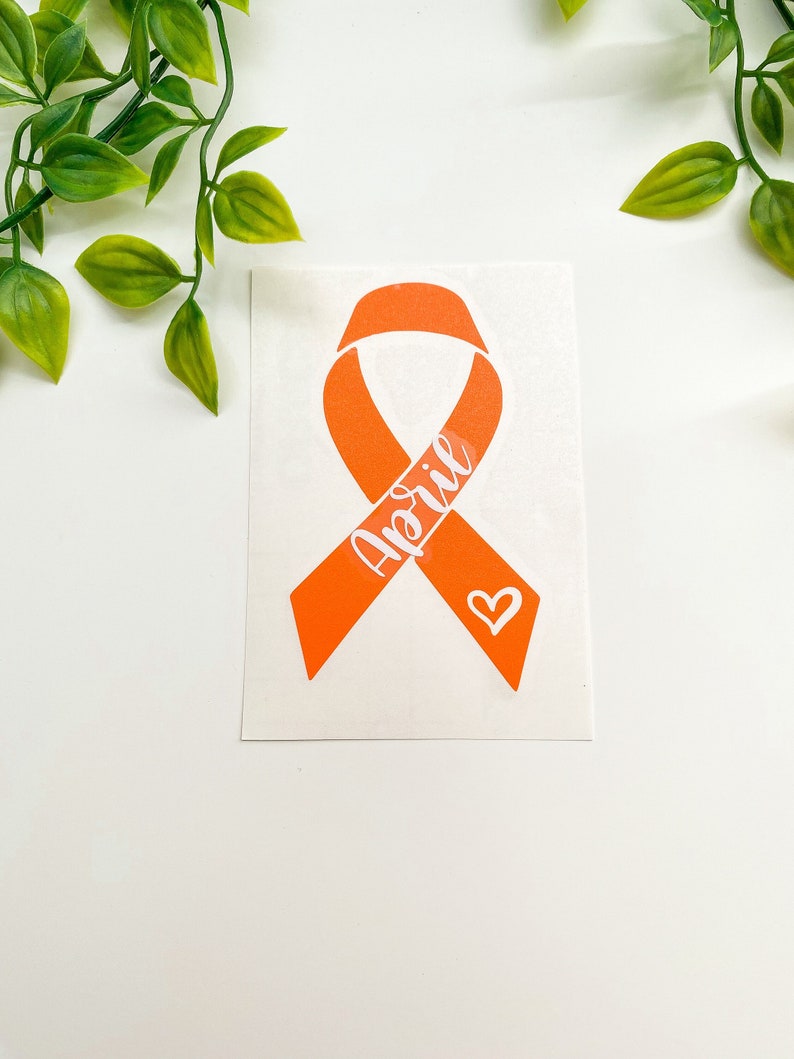 Personalized Orange Awareness Car Decal Custom Name Multiple - Etsy