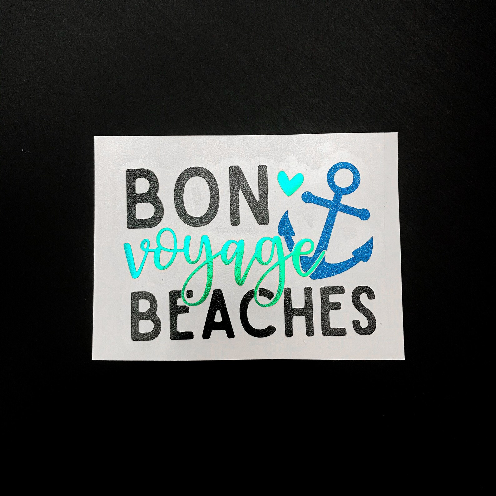 Bon Voyage Beaches Waterproof Vinyl Sticker Fun Vacation - Etsy