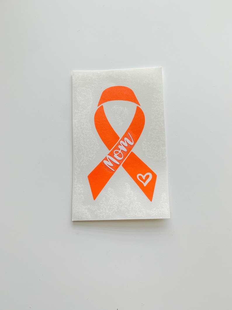 Personalized Orange Awareness Car Decal | Custom Name Multiple ...