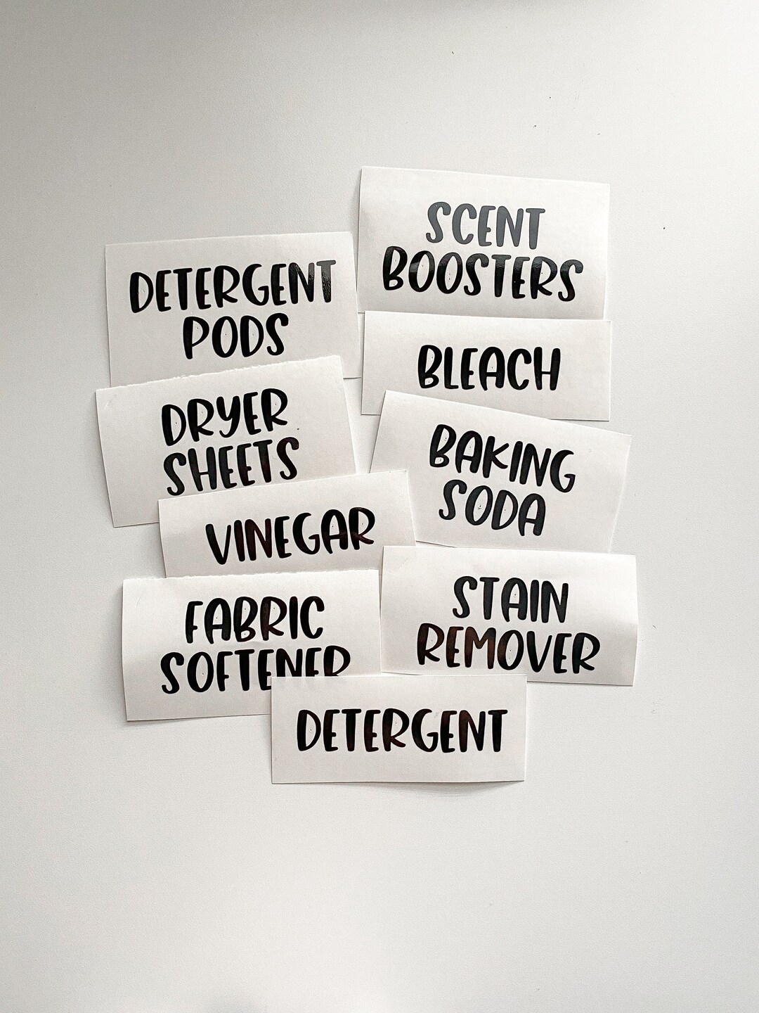 Laundry Room Vinyl Stickers Laundry Detergent Organization Stickers ...
