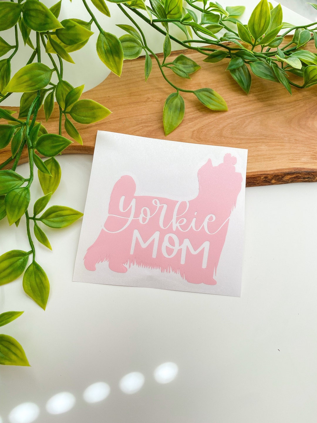 Yorkie Mom Sticker, Yorkie Mom Car Decal, Yorkie Dog Mom Gift, Laptop ...