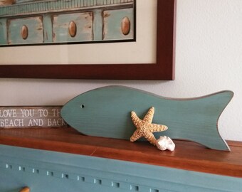 Rustic Fish Art | Etsy