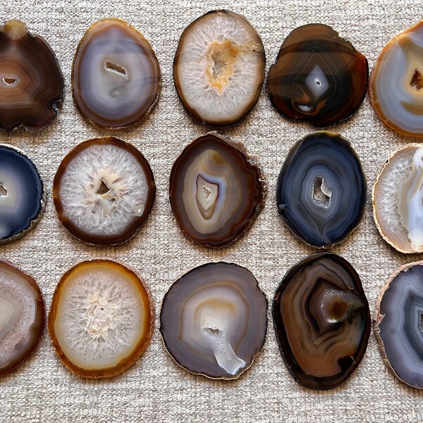 Agate Slice Coasters - Etsy