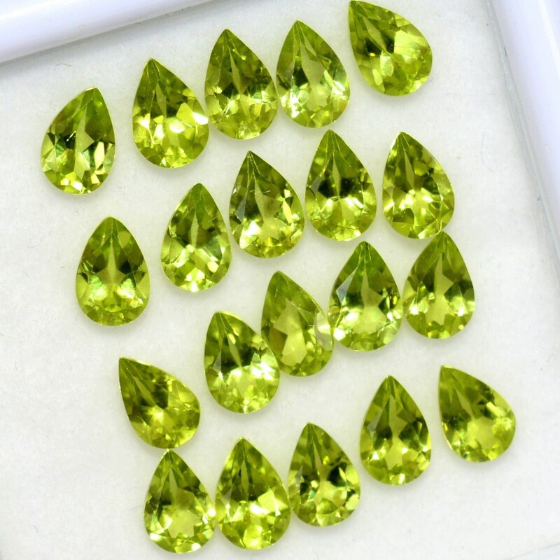 Pear Shape Peridot - Etsy