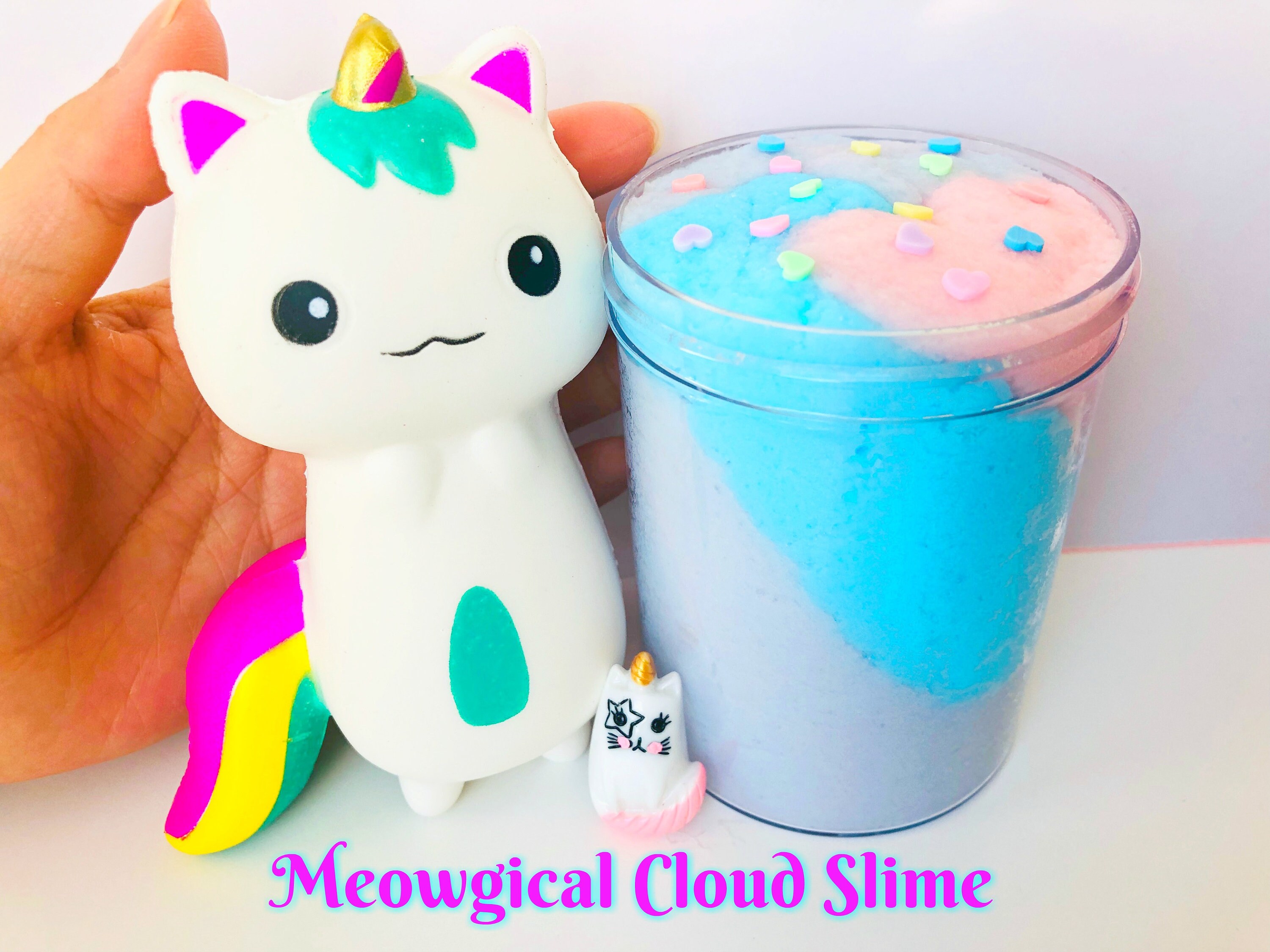 Meowgical Scented Cloud Slime _ Free Mini Squishy! Nontoxic Ingredients ...