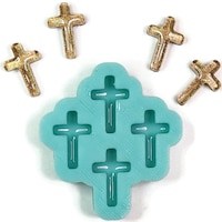 Cross With Fleur De Lis Silicone Mold for Fondant-resin-polymer Clay ...