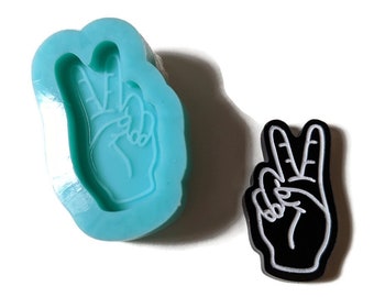 Hand Peace Sign Mold - Etsy