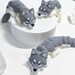 Baby Wolf Flexible Fidget Toy Articulated Wolf Keychain Toy - Etsy