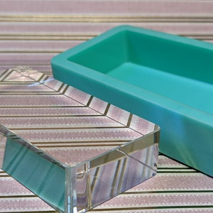 Deep Rounded Rectangle Silicone Mold - Glossy Unique Silicone Mold for ...