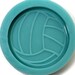 Volleyball Resin Mold - Magnet and Wax Melt Mold - Engraved Mould for ...