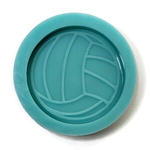 Volleyball Resin Mold - Magnet and Wax Melt Mold - Engraved Mould for ...