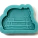 Cat on a Book Stack Resin Mold - Magnet and Wax Melt Mold - Engraved ...