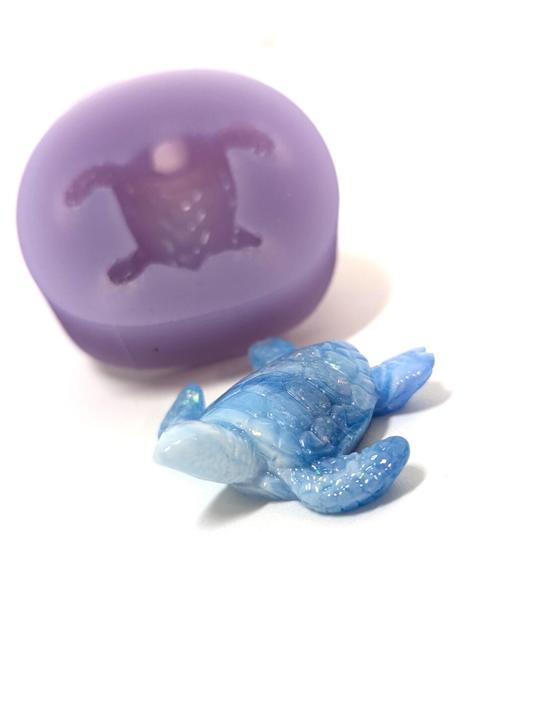 Small Turtle Resin Mold - Works Great With Resin, Gypsum, Wax, and More ...