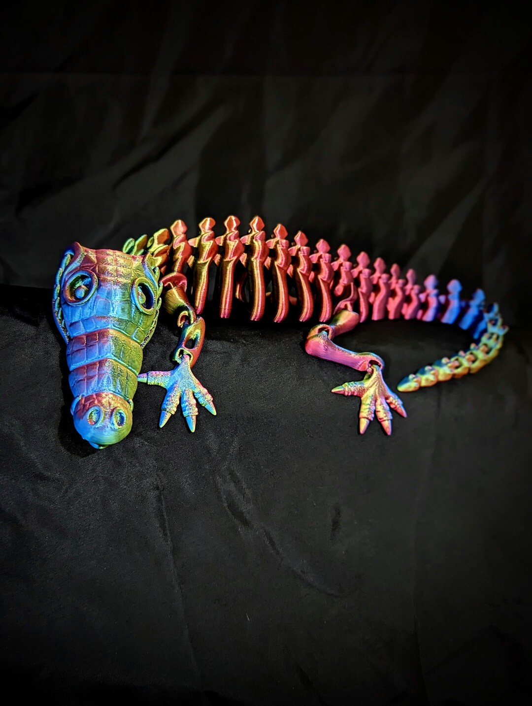 Floyd the Flexible Fidget Toy Articulated Crocodile With - Etsy