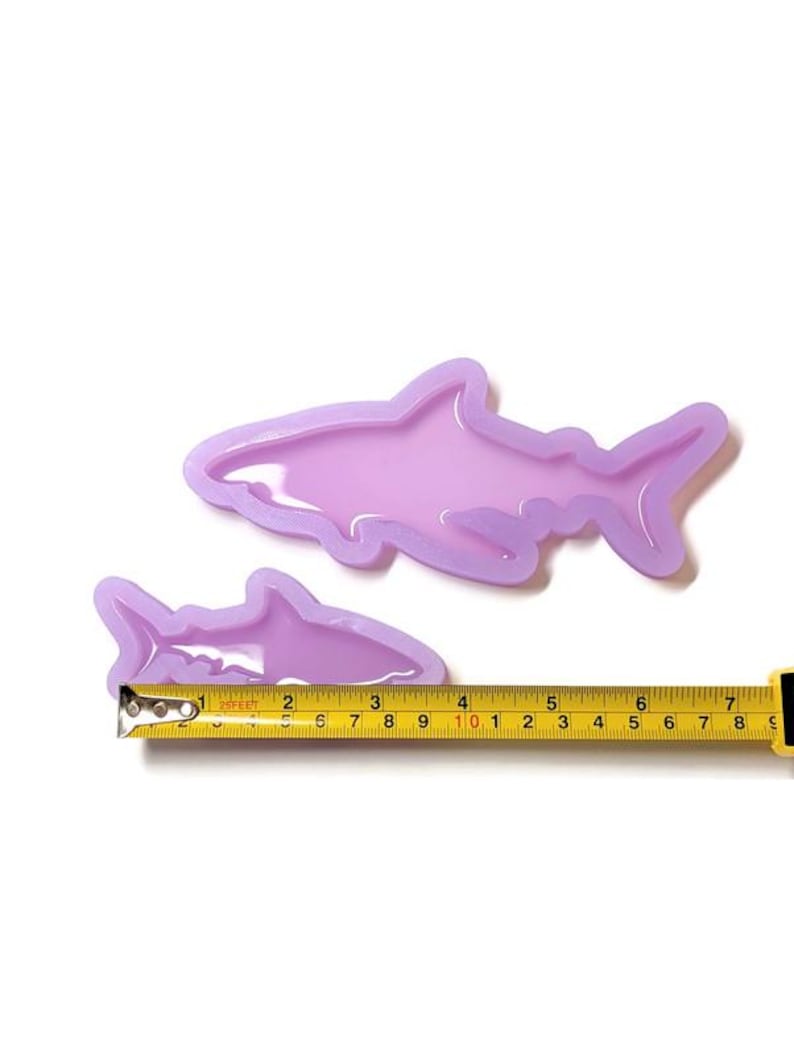 Domed Shark Resin Molds - Unique Ocean Themed Silicone Molds for Resin ...