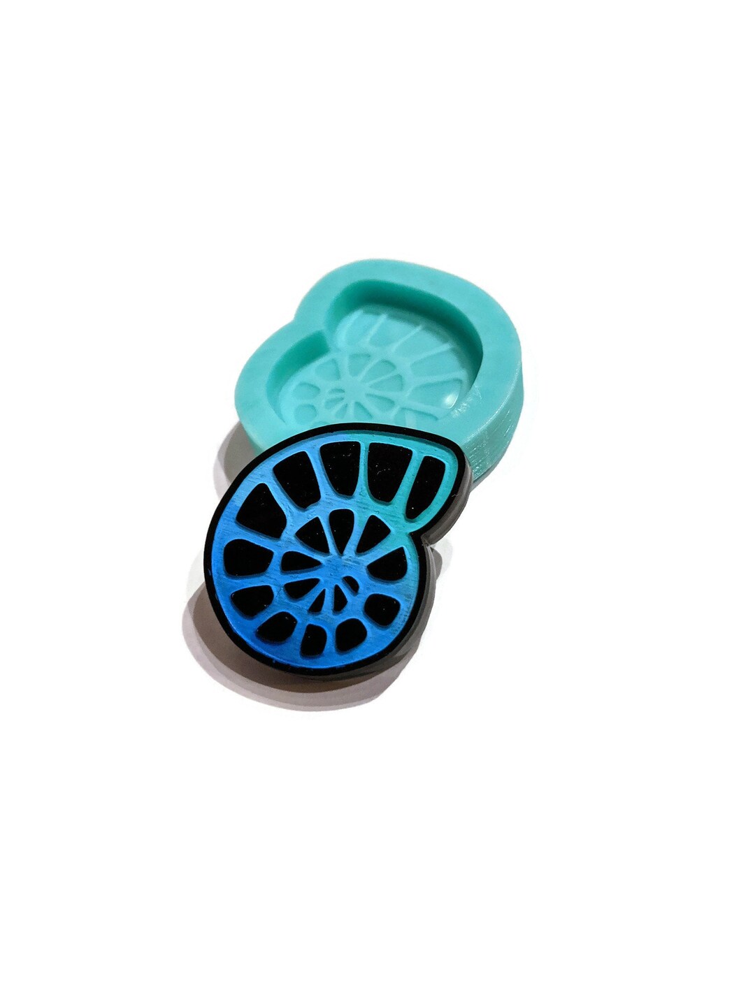 Nautilus Ammonite Fossil Sea Shell Resin Mold for Magnet and Wax Melt ...