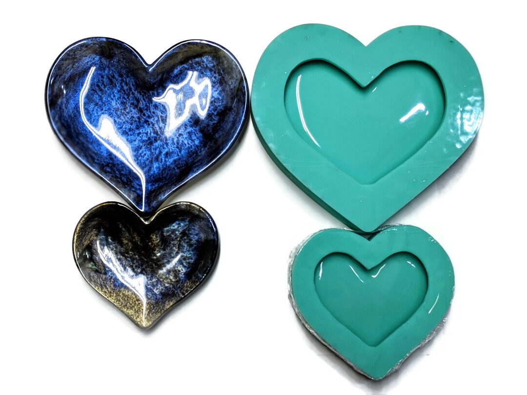 Heart Tray Silicone Mold – Resin, Gypsum, Concrete - Etsy