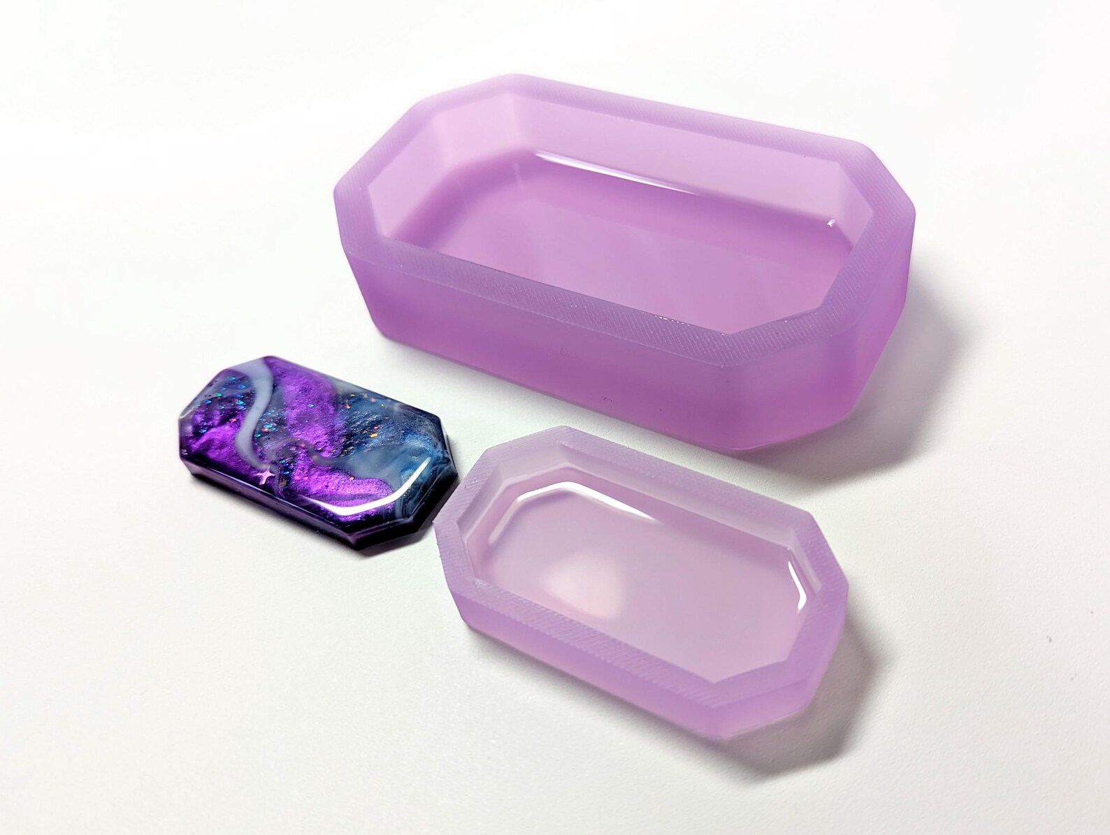 Unique Resin Mold - Beveled Badge Large Resin Mold for Floral ...