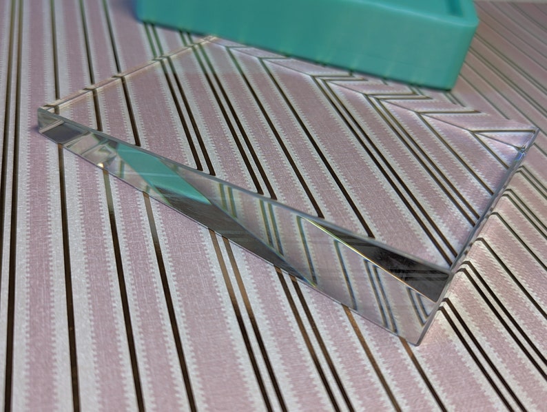 Portrait Wedge Silicone Mold - Glossy Display Mold for Resin Wax or ...