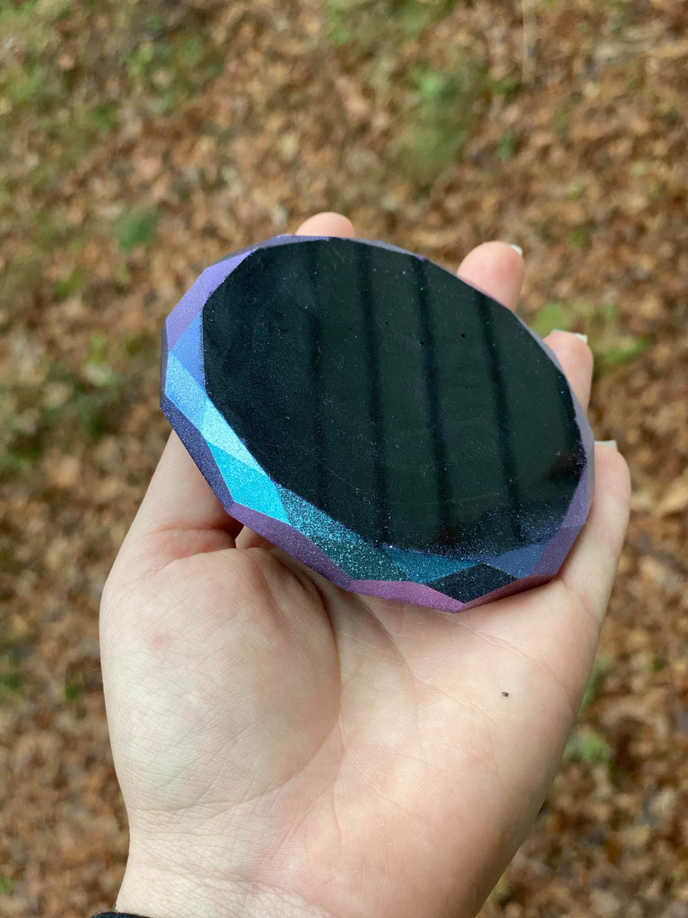 Deep Crystal Edge Coaster Resin Mold Silicone Mold Rhombus | Etsy