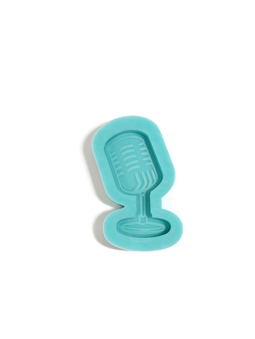 Retro Microphone Resin Mold - Magnet and Wax Melt Mold - Polymer Clay ...