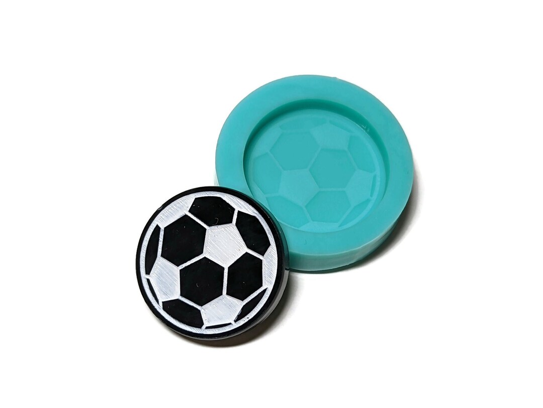 Soccer Ball Resin Mold - Magnet and Wax Melt Mold - Cute Magnet ...