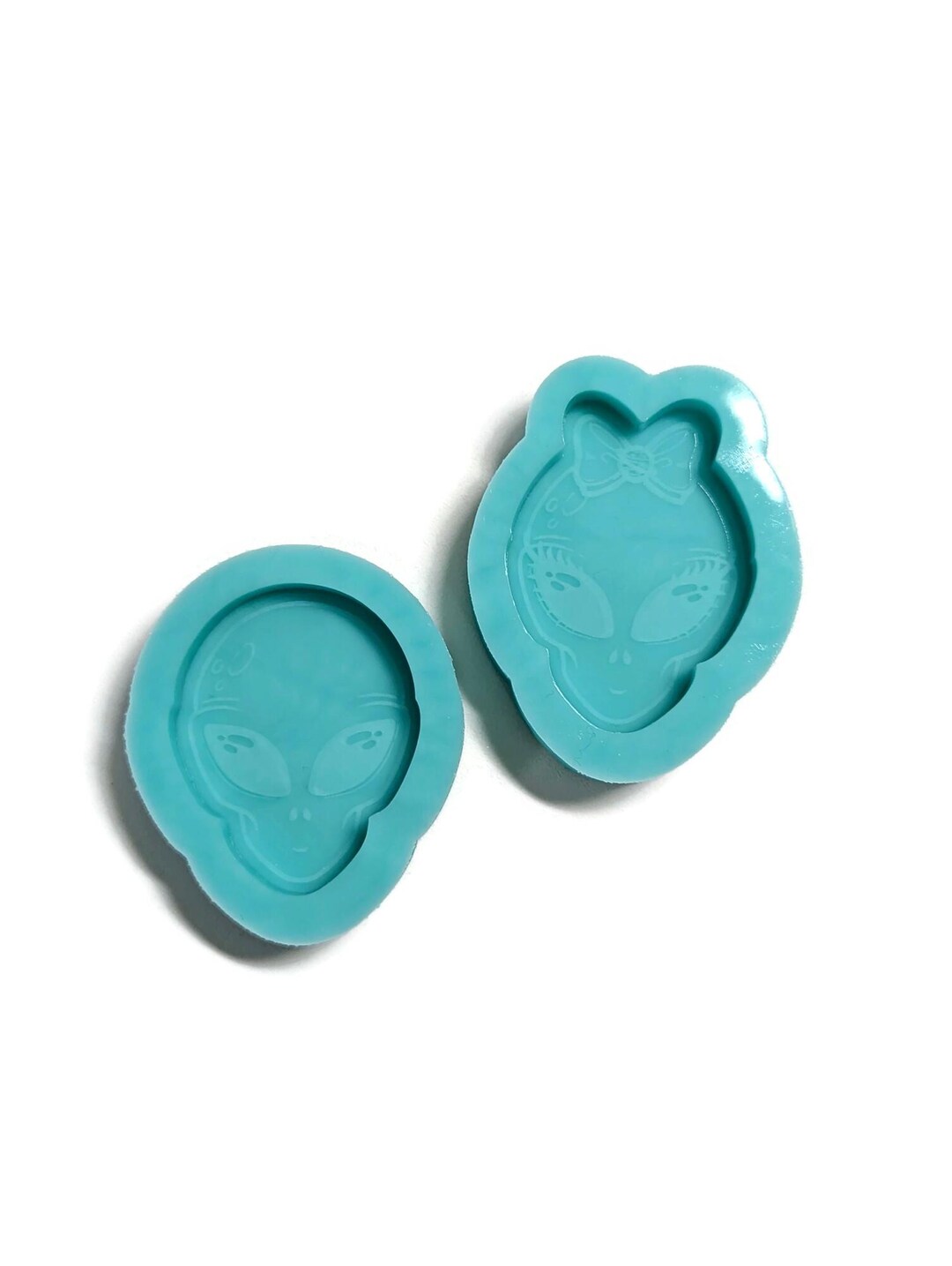 Alien Boy & Girl Resin Molds - Magnet and Wax Melt Mold - Engraved ...