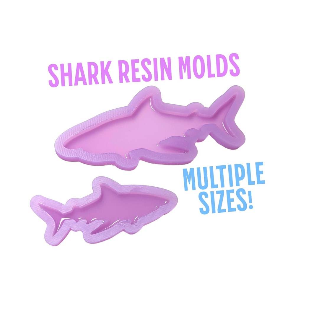 Domed Shark Resin Molds - Unique Ocean Themed Silicone Molds for Resin ...